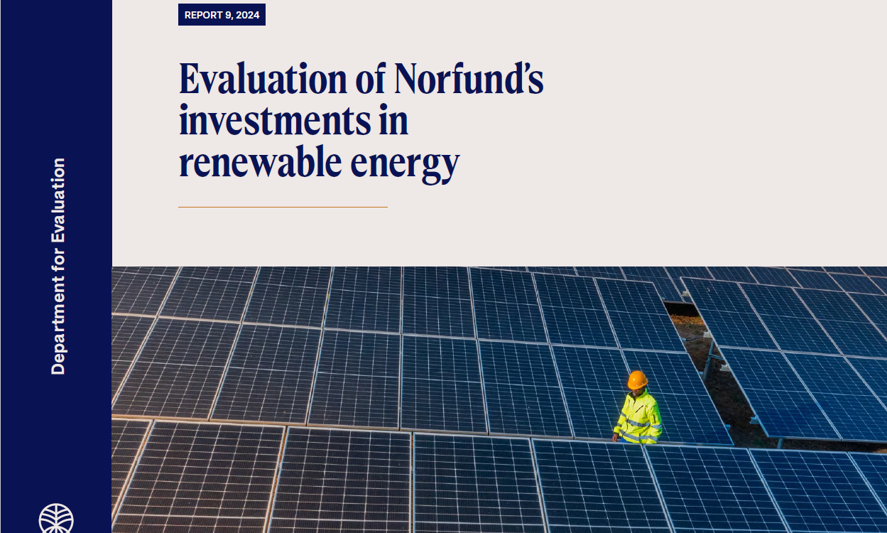 Evaluation of Norfund’s Investments in Renewable Energy: Significant ...